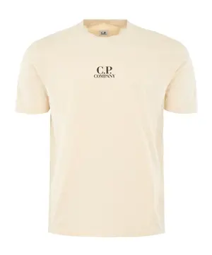 C.P. COMPANY Breathable Cotton Tshirt - Nude