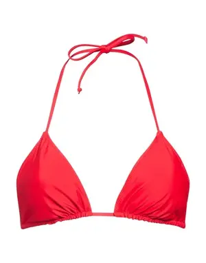 GANNI Triangle Bikini Top - Red