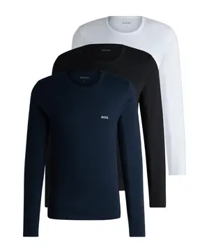 Hugo Boss Long Sleeved Logo T-shirt - Black
