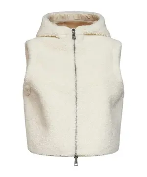 ERMANNO FIRENZE ERMANNO FIRENZE Sleeveless Hooded Casual Jacket