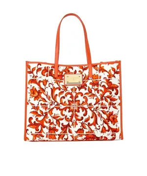 Dolce & Gabbana Printed Tote Bag - Red