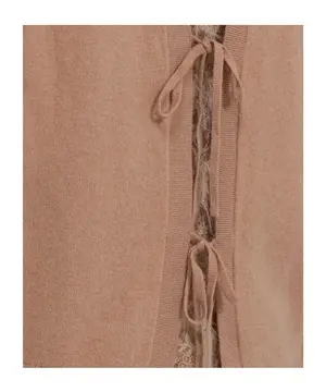ERMANNO FIRENZE Lace-up Knit Top
