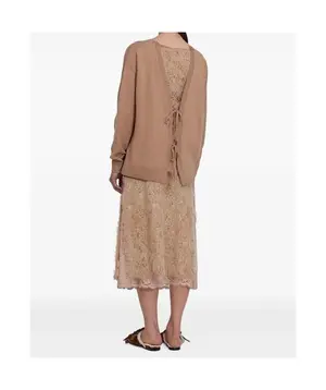 ERMANNO FIRENZE Lace-up Knit Top