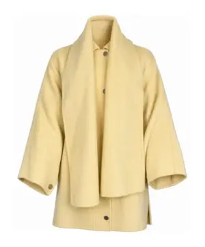 Pinko Long-sleeved Coat With Scarf Detail