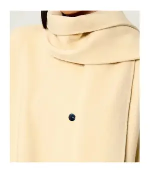 Pinko Long-sleeved Coat With Scarf Detail