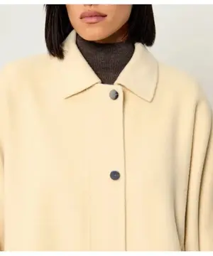 Pinko Long-sleeved Coat With Scarf Detail