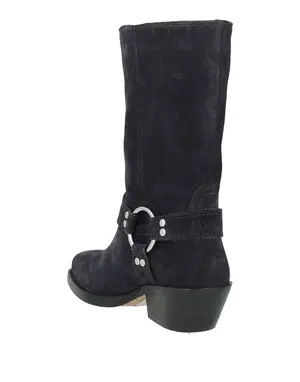 Isabel Marant Étoile Square-toe Block-heel Denim Ankle Boots