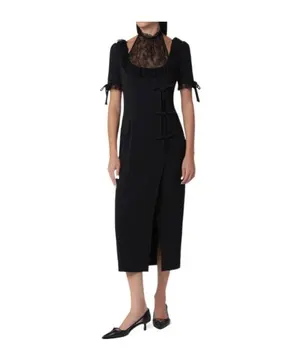 Alessandra Rich Paneled Midi Dress