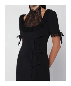 Alessandra Rich Paneled Midi Dress