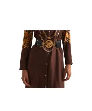 Versace Stretch Wide Waist Belt