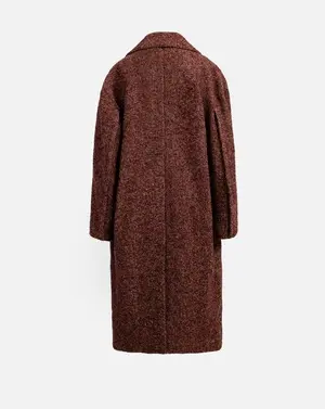 REMAIN BIRGER Tweed Double-breasted Coat