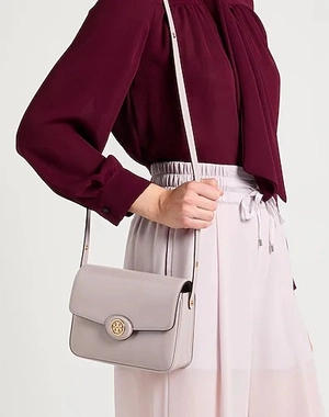 Tory Burch Solid Color Leather Bag