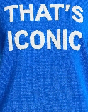 MAXCO. Max&co. Two-tone Crew Neck Knit Sweater
