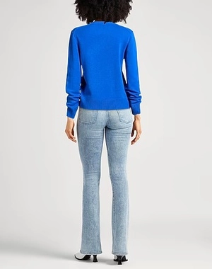 MAXCO. Max&co. Two-tone Crew Neck Knit Sweater