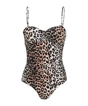 GANNI Leopard-print One-piece Swimsuits