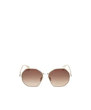 Max Mara Miller Geometric Frame Sunglasses