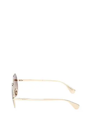 Max Mara Miller Geometric Frame Sunglasses