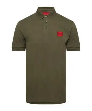 Hugo Boss Solid Shortsleeve Polo Shirt - Green