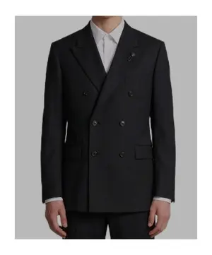 LARDINI Double-breasted Classic-fit Suit