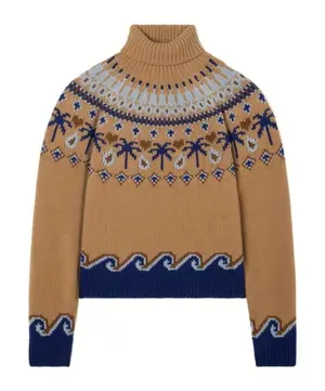 Alanui Sweet Winter Palm-tree Sweater