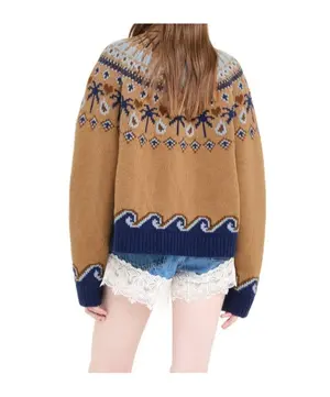 Alanui Sweet Winter Palm-tree Sweater