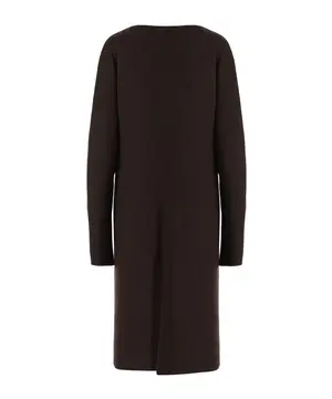 Carven Long Sleeve Round Neck Shift Dress