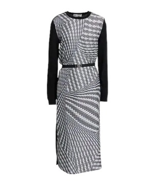Tory Burch Printed Long Sleeve Midi Dress