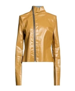 Rick Owens Denim Trucker Jacket With Coated Effect