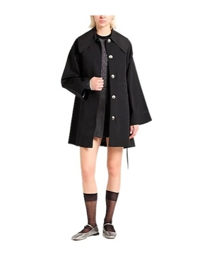 GANNI Plain Colour Overcoats