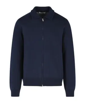 LARDINI Zip-up Collared Jacket