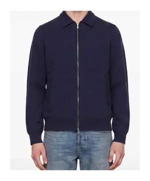 LARDINI Zip-up Collared Jacket