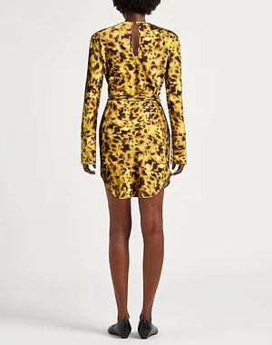 MAXCO. Max&co. Multicolor Leopard Print Satin Belted Dress