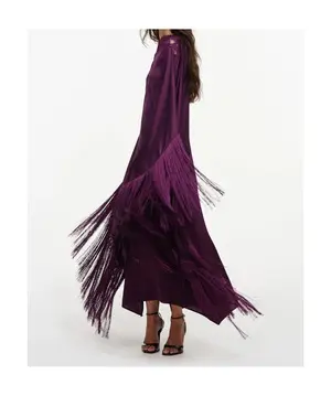 SELF-PORTRAIT Jersey Draped Maxi Dress