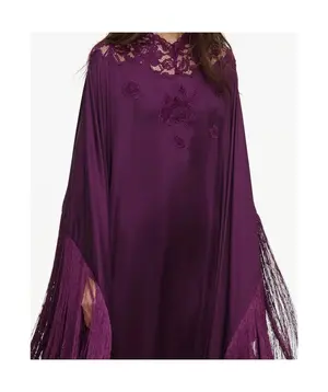 SELF-PORTRAIT Jersey Draped Maxi Dress