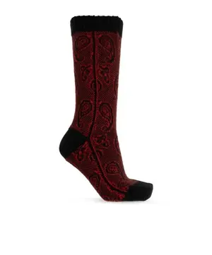 Dries Van Noten Ribbed Knit Socks - Black