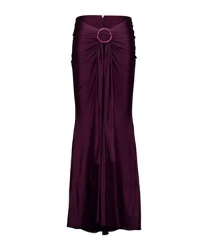 Rabanne Ruched Maxi Skirt