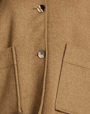 GANNI Solid Color Casual Jacket