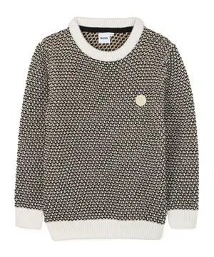 Hugo Boss Textured Crewneck Sweater