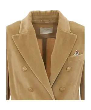 CIRCOLO 1901 Double-breasted Velvet Blazer