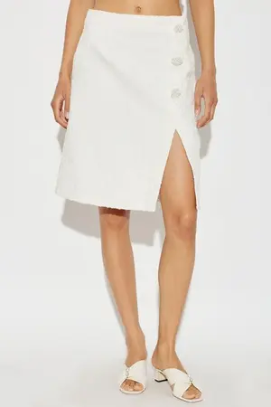 SELF-PORTRAIT Slit Skirt