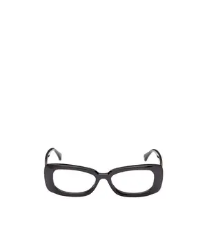 Max Mara Rectangular Frame Eyeglasses - Black