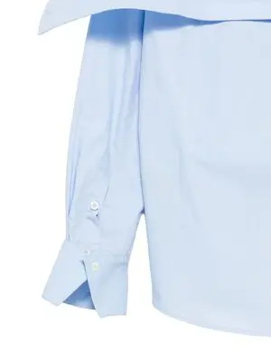 7 For All Mankind High-necked Long-sleeved Poplin Shirt