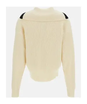 Barena Venezia Zip Detailed Ribbed Jumper