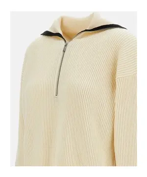 Barena Venezia Zip Detailed Ribbed Jumper