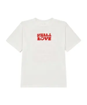 Stella McCartney Simple T-shirt - White/red