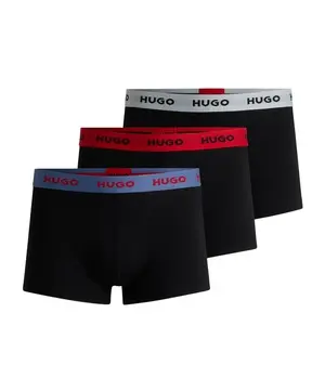 Hugo Boss 3 Pack Boxer Shorts - Black