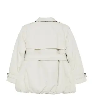 Burberry Belted Bubble-hem Coat