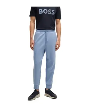 Hugo Boss Solid Color Curved Joggers