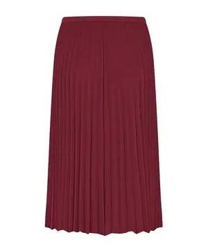 Lacoste Long Pleated Skirt - Red