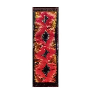 PIERRE-LOUIS MASCIA Kanadas Geometric Patchwork-print Fringed Scarf - Red
